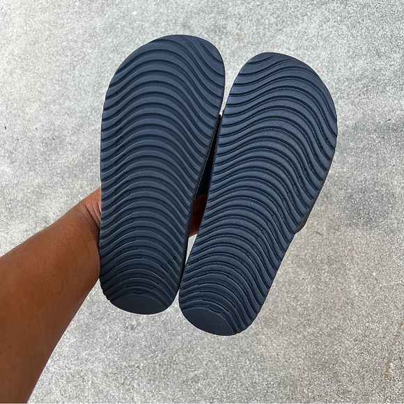 Nike | Shoes | Nike Kawa Slide Slides Flip Flop Sandals Swoosh Black ...